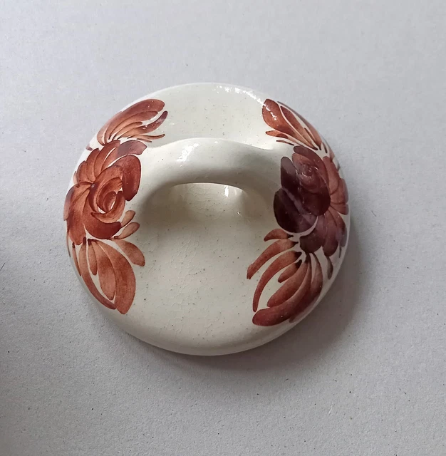 ANCIEN POT MANUFACTURE ZF KOLO Vintage 1960 Céramique Décor floral ...