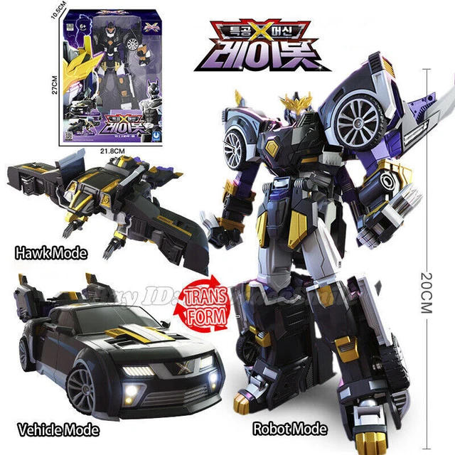 MINIFORCE X RAY Ranger Hawk Mecha Vehicle Transforming Robot Machine ...