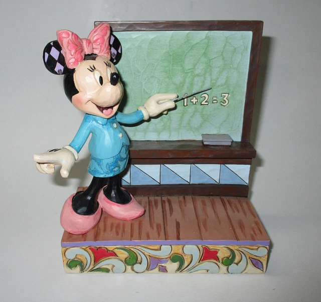 DISNEY TRADITIONS JIM Shore Minnie Mouse 4059750 "Class Act" Teacher ...