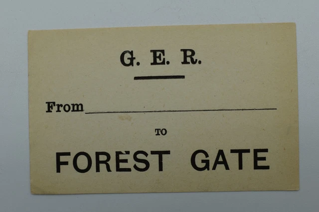 GER RAILWAY LUGGAGE Label Forest Gate (RefYT7) EUR 2,84 - PicClick IT