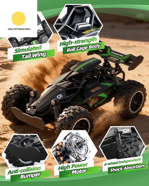 REMOTE CONTROL CARS, 2.4Ghz 20+KM/H High-Speed RC Car for Kids ...