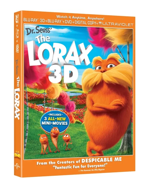 DR. SEUSS' THE Lorax 3D - 3D Blu-Ray + Blu-Ray + DVD + Digi. - Brand ...