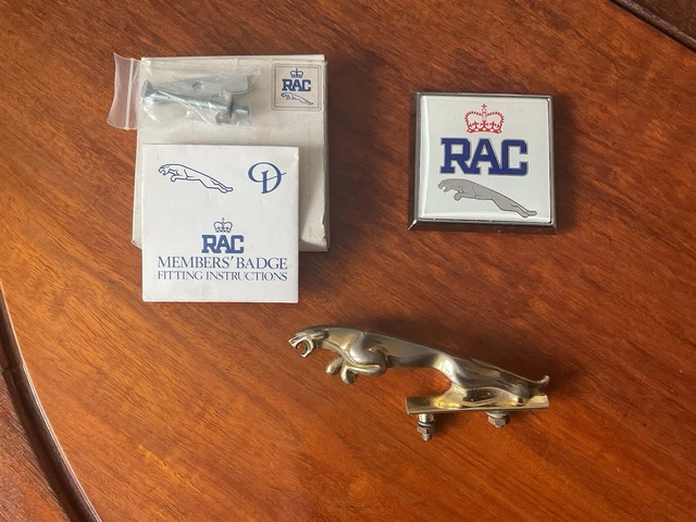 JAGUAR CAR MASCOT bonnet genuine & RAC badge. £39.00 - PicClick UK