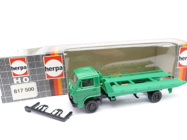 340HO /10 - Herpa H0 817500 - MAN Abschleppwagen grün - top in OVP EUR ...