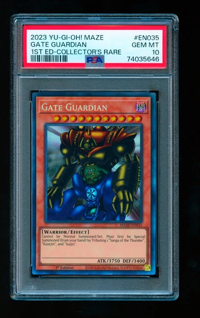 2023 YU-GI-OH! MAZE-EN035 Gate Guardian 1st Edition Collector's Rare PSA 10 $300.00 - PicClick CA