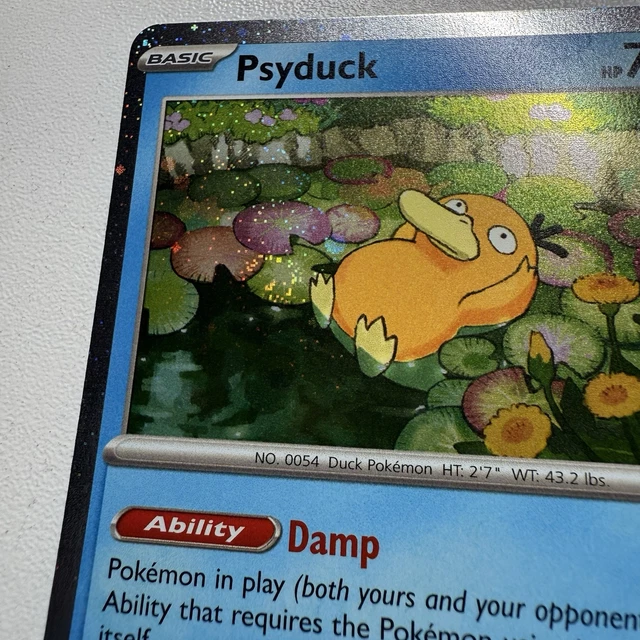 POKEMON TCG MEGA Evolution 3 Pack Blister Psyduck Black Star Promo #007 ...