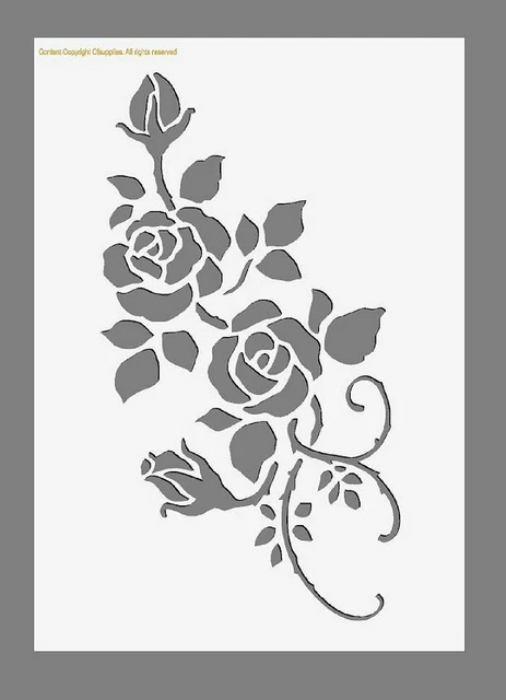 Mylar Stencil Shabby Chic French Vintage Craft Art 125 190 Micron A3 A4