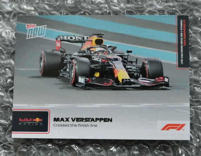 CARTA TOPPS NOW F1 2021 82, Max Verstappen taglia il traguardo EUR 7,01 ...