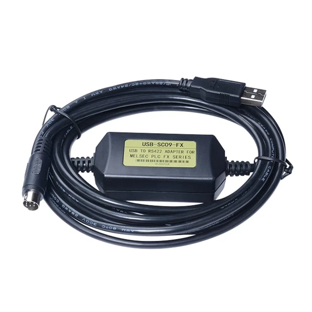 USB-SC09-FX USB PROGRAMMING Cable for Mitsubishi PLC FX3U and FX Series ...