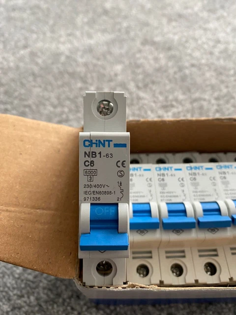 CHINT NB1-63. C6 Circuit Breakers X12 £20.00 - PicClick UK