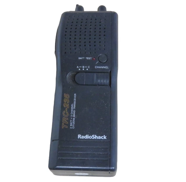 REALISTIC RADIO SHACK TRC-235 Handheld CB Radio Transceiver 3 Channel ...