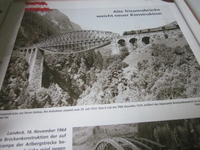 EISENBAHN CHRONIK N 3B 1964 Trisannabrücke wird ereneurt Österreich EUR ...