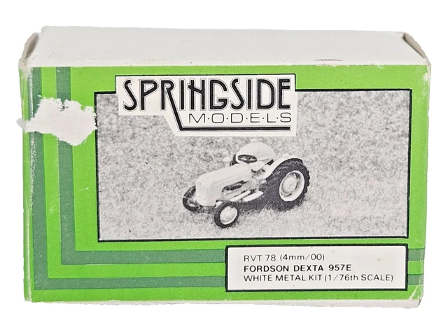 SPRINGSIDE MODELS FORDSON Dexta 957E White Metal Kit A 1/76 Scale ...