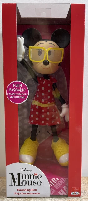 DISNEY MINNIE MOUSE Poseable Ravishing Red 9" Doll 2018 Jakks Pacific ...
