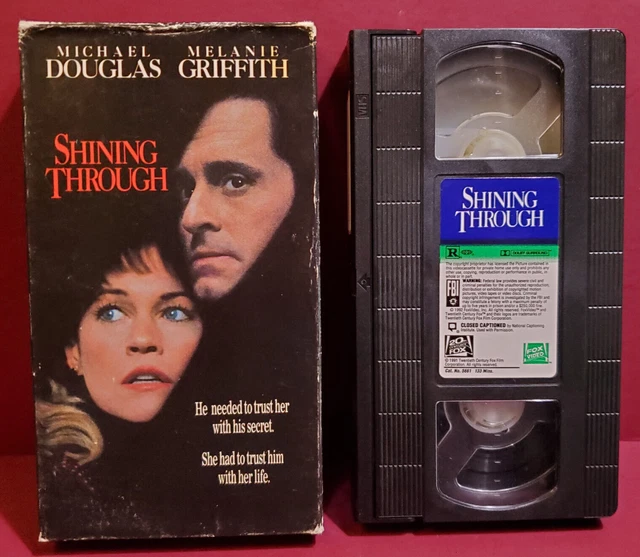 VHS SHINING THROUGH - Michael Douglas, Melanie Griffith - Tested ...