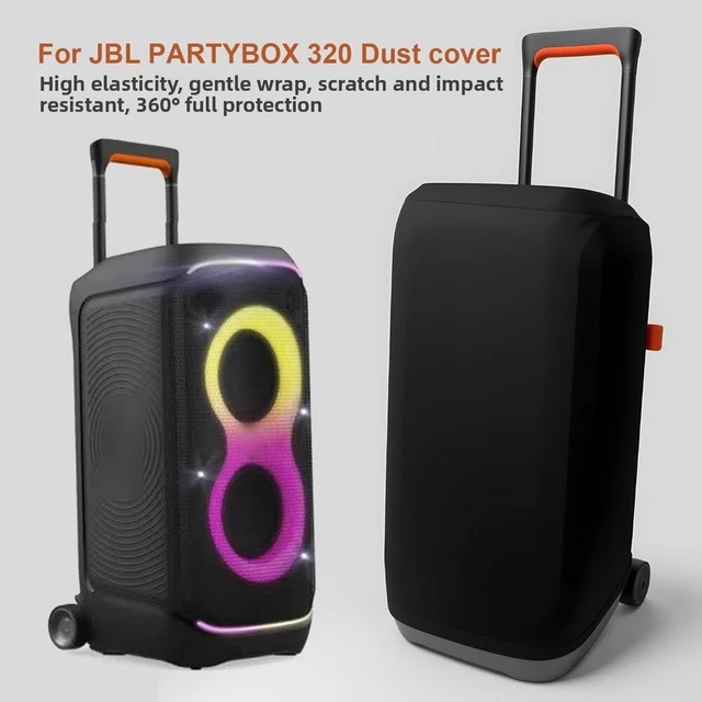 FOR JBL PARTYBOX320310 Speaker Dust Cover with Mic Stand Elastic Black ...