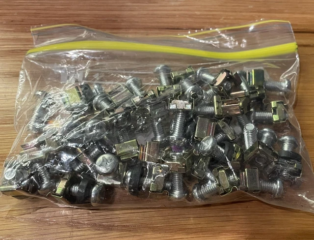 AUDIO RACK MOUNTING Screws & Nuts for 19in (for 9 rack units, 36 nut ...