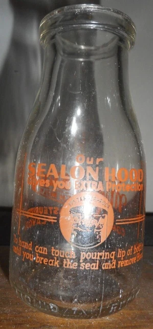 1/2 PINT PYRO Milk Farm Miners Dairy Bottle Butte Montana MN $20.37 ...