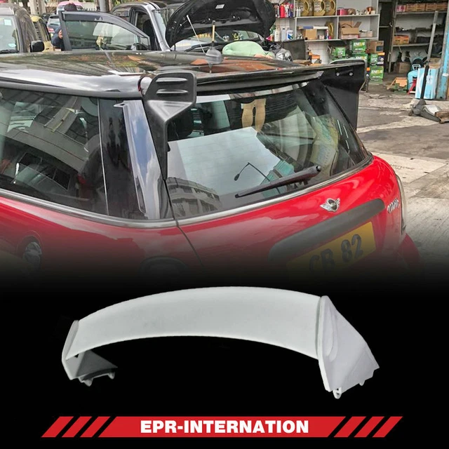 JCW STYLE FRP Fiber Rear Roof Spoiler Wing kit For Mini cooper R56 Ver ...