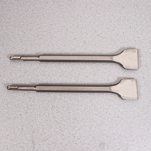 2 PCS AIR Hammer Chisel Bit Concrete Drill Stone Round Handle £20.99 ...