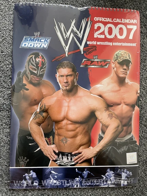 SEALED - OFFICIAL WWE 2007 Calendar - John Cena, Randy Orton, Edge ...