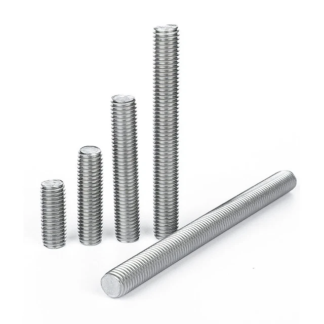 FULLY THREADED ROD Bar Studding 304(A2) Stainless Steel M2 M2.5 M3 ...