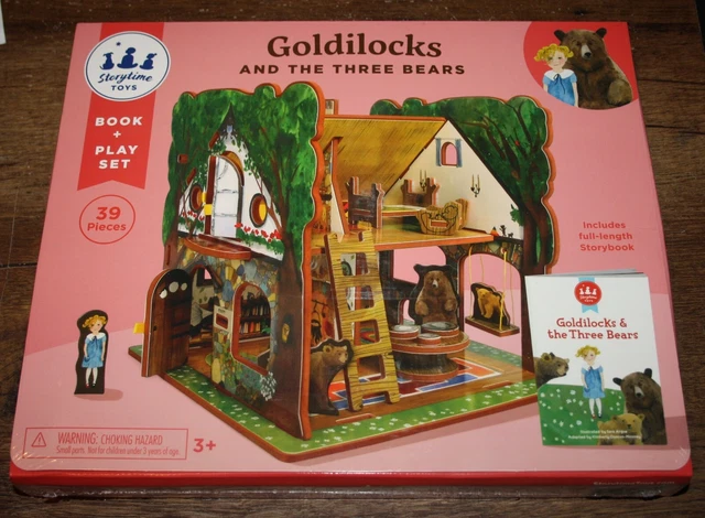 STORYTIME TOYS GOLDILOCKS AND THE THREE BEARS Book + Play Set Ages 3 ...