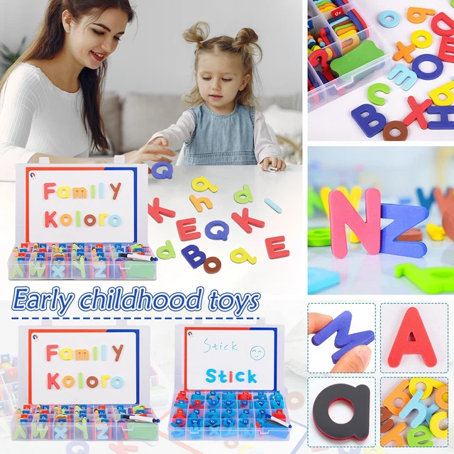 MAGNETIC LETTERS, UPPERCASE Lowercase Alphabet ABC Magnets Educational ...