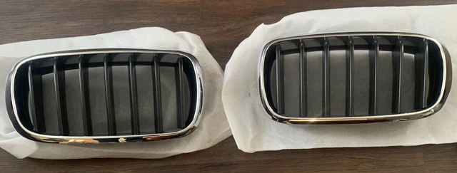 BMW OEM 2014+ F15 X5 F16 X6 2015+ Chrome Border With Black Slats Grille ...