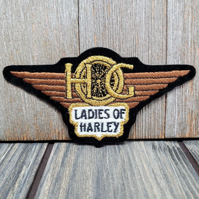 VINTAGE HOG Ladies of Harley Davidson Owners Group MC Rocker Jacket ...