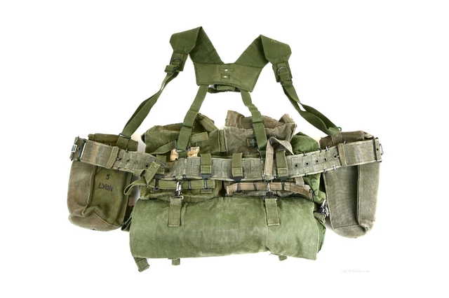 ASSORTED BRITISH ARMY 58 Pattern Webbing Vintage OG Canvas Load ...