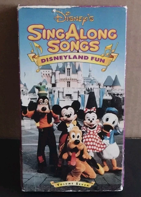 Disneys Sing Along Songs Disneyland Fun Vhs 1993 6 42 Picclick Uk