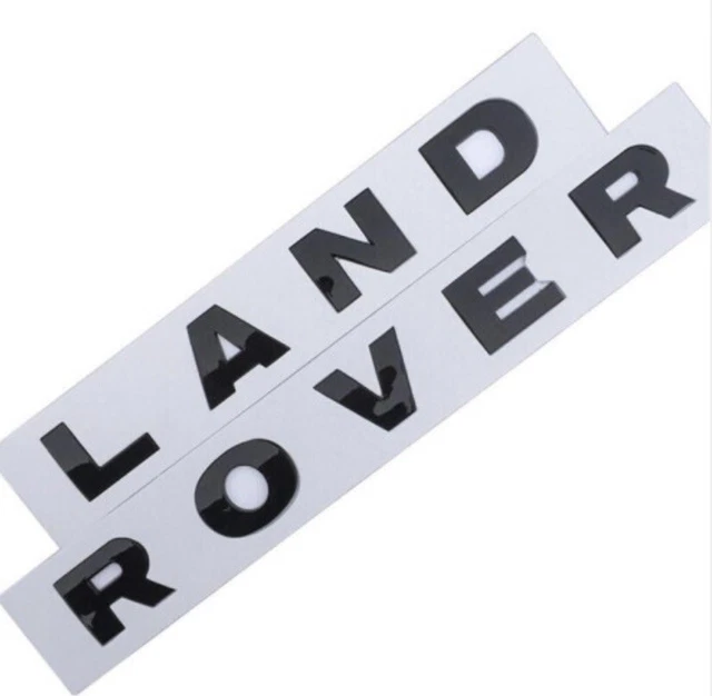 LAND ROVER BONNET BADGE LETTERS GLOSS BLACK FREELANDER 1998 To 2014 NEW ...