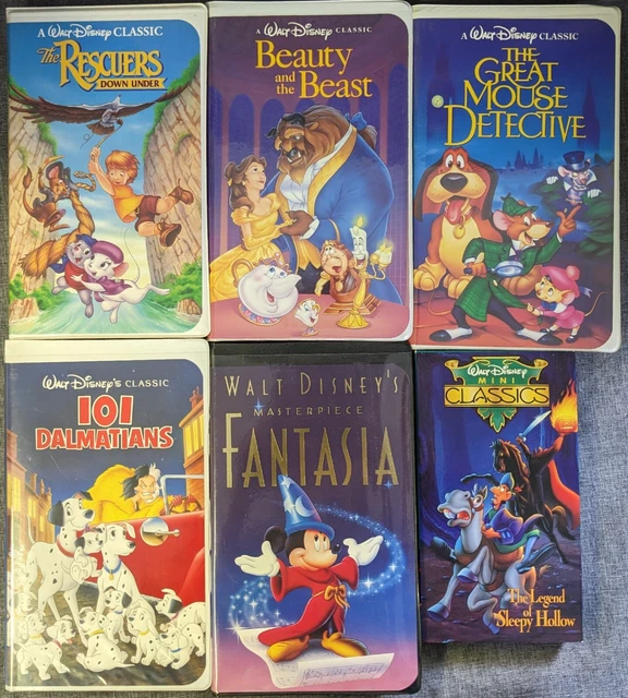 LOT OF 6 Walt Disney VHS - Mini Classics, Black Diamond, Masterpiece £ ...