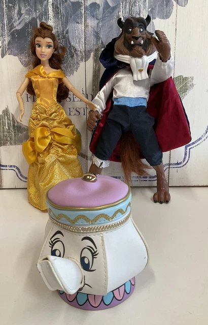 DISNEY STORE BEAST Doll From Beauty And The Beast 12” & Princess Belle ...