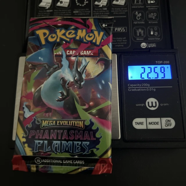 HEAVY! 22.59G POKÉMON TCG ME Phantasmal Flames Pack Sealed! £10.64 ...