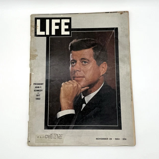 VINTAGE LIFE MAGAZINE Nov 29 1963 JFK Assassination Read Copy Historic ...