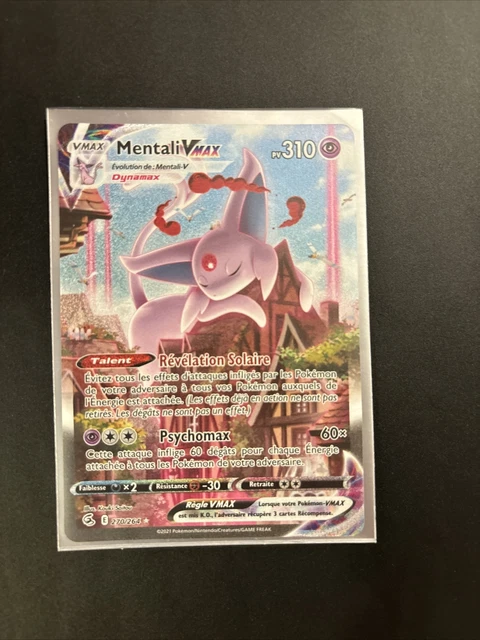 CARTE POKEMON MENTALI VMax Alternative - 270/264 Poing De Fusion FR NM ...