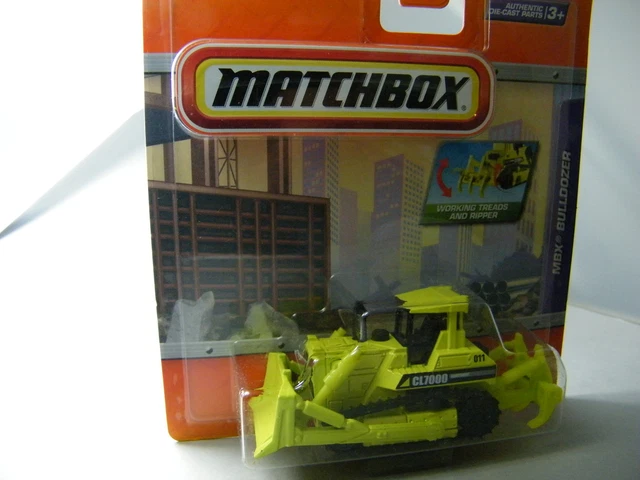MATCHBOX REAL WORKING Rig RW009/2: MBX Bulldozer neon gelb OVP EUR 19 ...