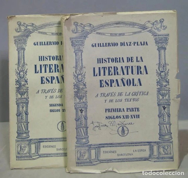 HISTORIA DE LA Literatura Española A Traves De De La Critica. Gui EUR 12,00 - PicClick FR
