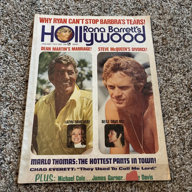 &RONA BARRETT'S HOLLYWOOD& vintage Magazine January 1972 Dean Martin £ ...