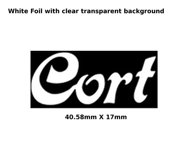 CORT GUITAR DECAL Headstock Decal Waterslide Restoration Logo 174wb $12.00 - PicClick CA