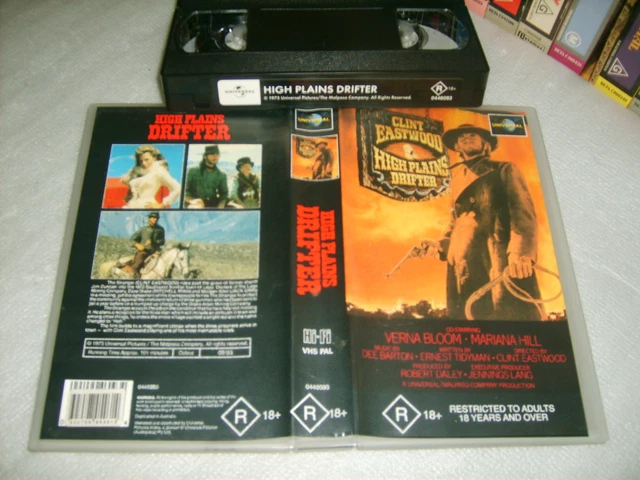 CLINT EASTWOOD: HIGH PLAINS DRIFTER(1973) - Australian Universal - VHS ... CLINT EASTWOOD: HIGH PLAINS DRIFTER(1973) - Australian Universal - VHS ...