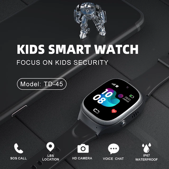 IP67 WATERPROOF SMART Watch With Nano SIM Card Slot For Children Clock ...