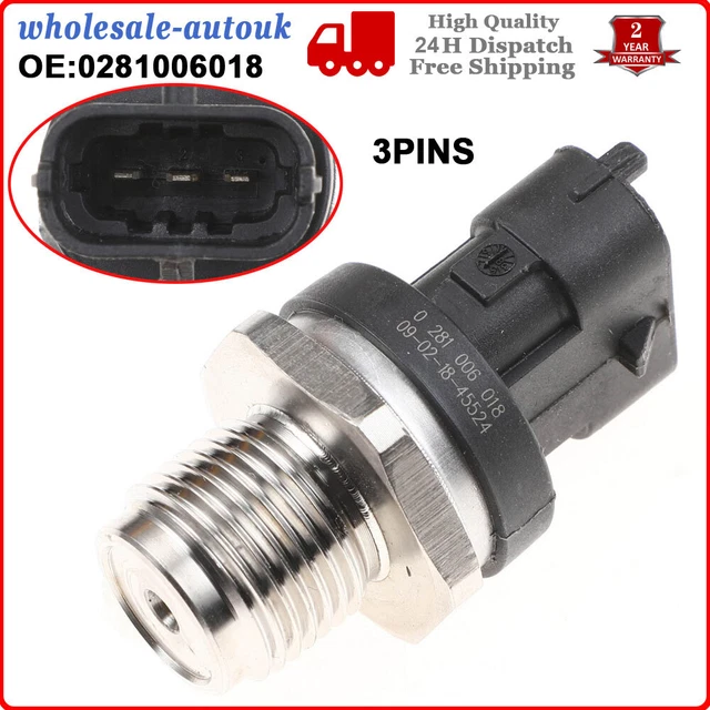 FUEL RAIL PRESSURE SENSOR FOR MAZDA BT 50 FORD RANGER 3.0 TDCi Diesel ...