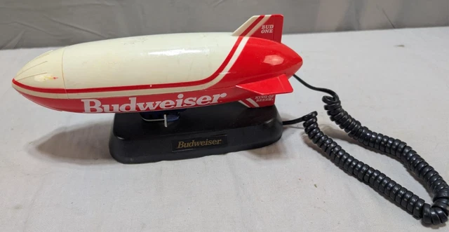 VTG RTC BUDWEISER Beer Bud 1 Blimp Zeppelin Airship Dirigible Telephone ...