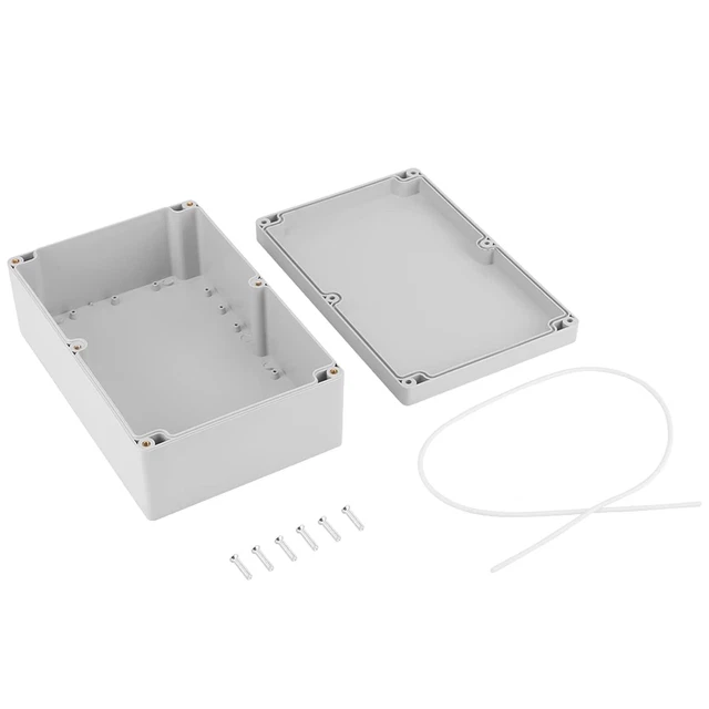 JUNCTION BOX WITH Hinged Lid, Weatherproof Enclosure Waterproof Cable ...