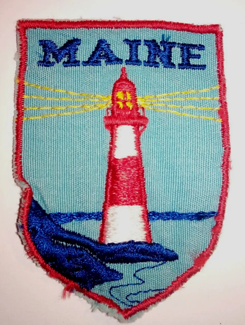 VINTAGE MAINE LIGHTHOUSE Patch Badge Crest $10.50 - PicClick CA