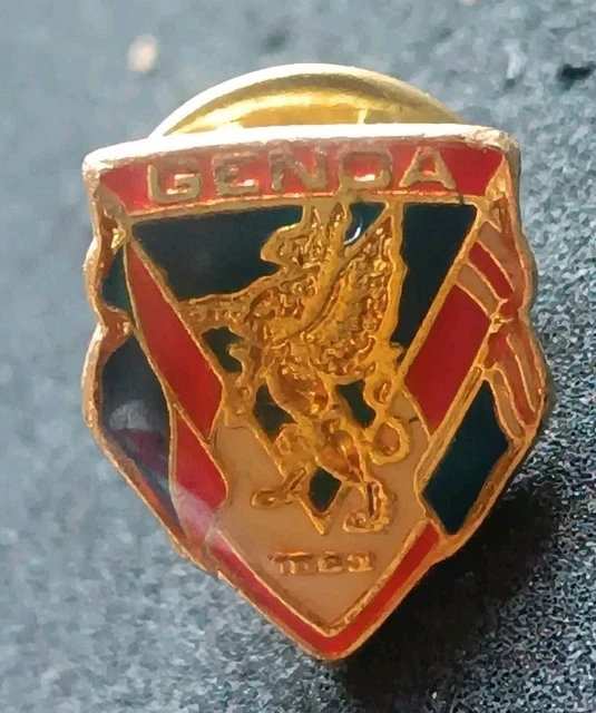 SPILLA PINS DISTINTIVO Stemma Simbolo Badge Logo Crest Club Genoa ...