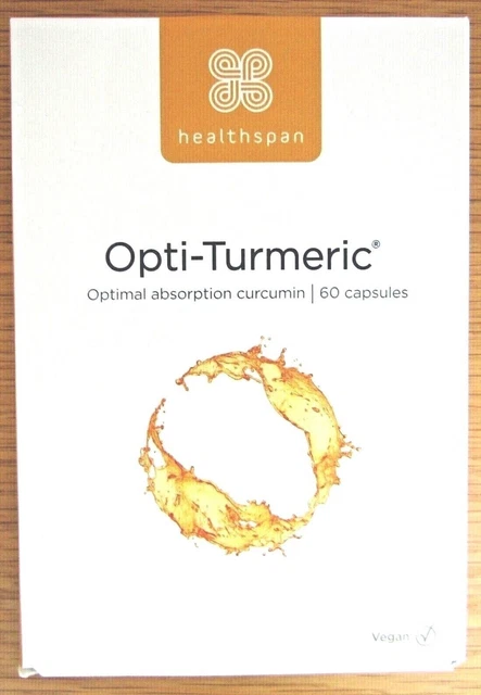 HEALTHSPAN OPTI TURMERIC. *59 CAPSULES. £23.99. Expiry 07/2026. Free ...